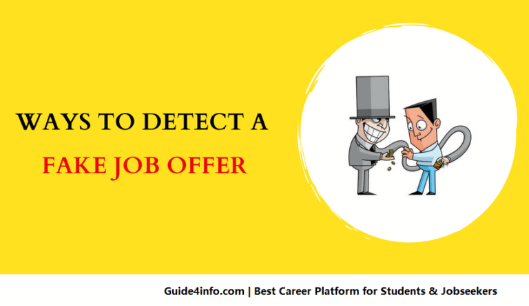 Tips: 5 ways to identify the Fake Job Offer